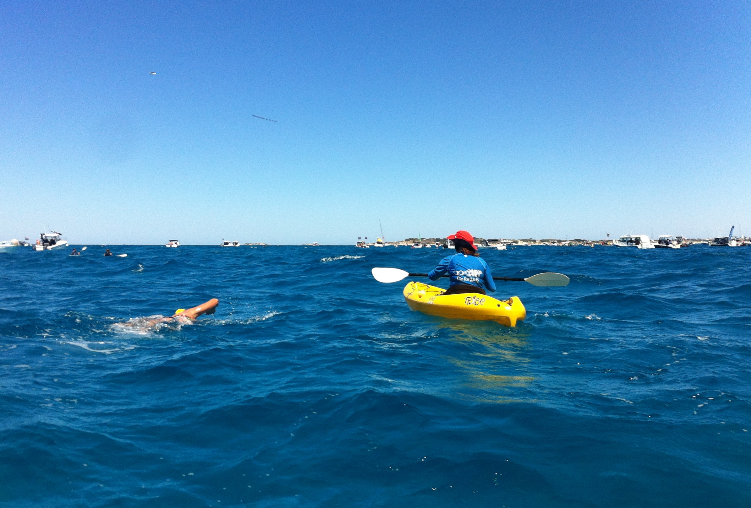 Paddling in the Rottnest Channel Swim – Let Me Be Free